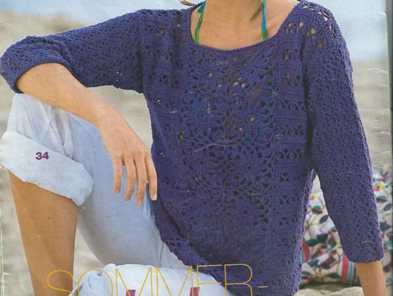 Bluze, bolerouri si jachete crosetate; modele, scheme si diagrame