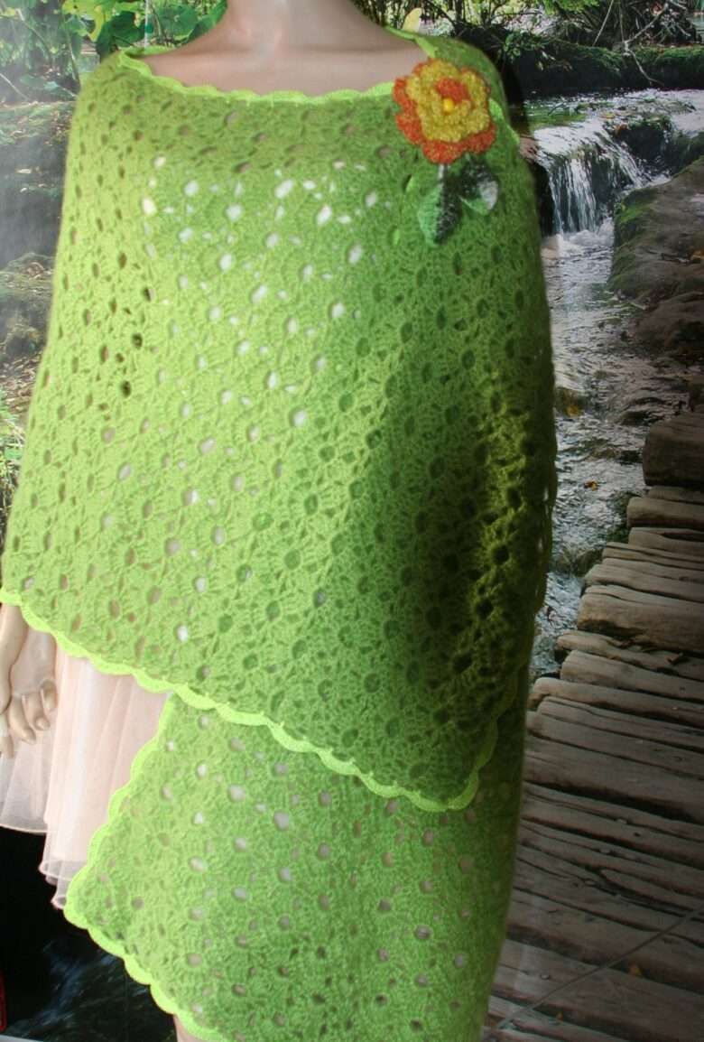 Eșarfă croșetată manual; tutorial cu poze si explicatii pas cu pas