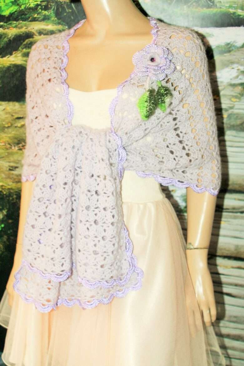 Eșarfă croșetată manual; tutorial cu poze si explicatii pas cu pas