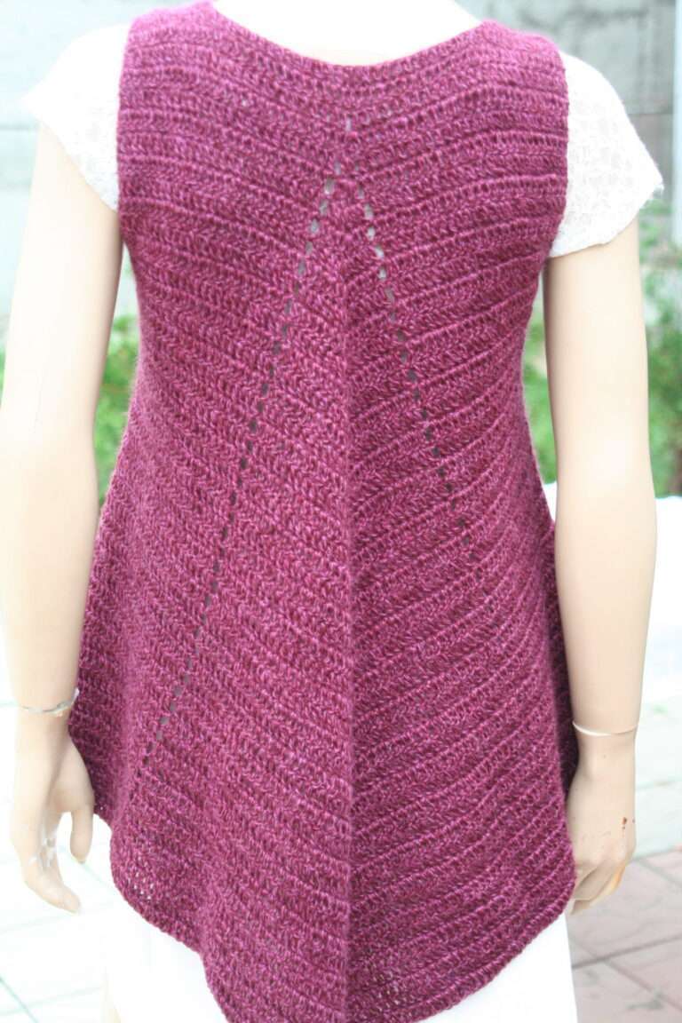 Vesta crosetata; tutorial pas cu pas