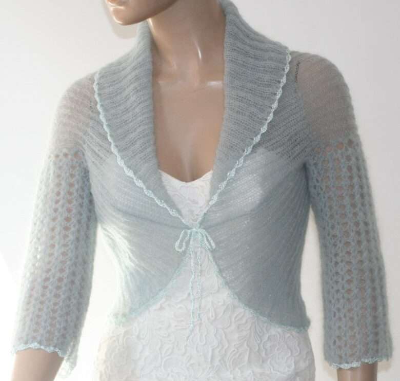 Jacheta tricotata frumoasa de dama; tutorial explicat cu poze